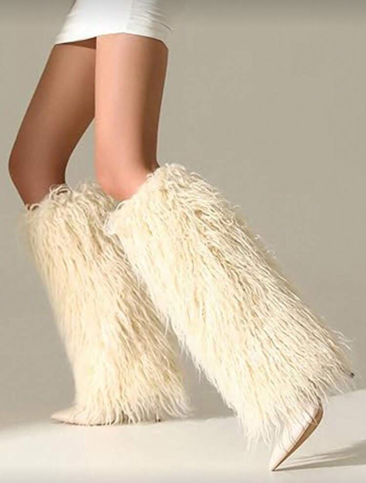 Stiletto Fur Boots – Pretty Principles